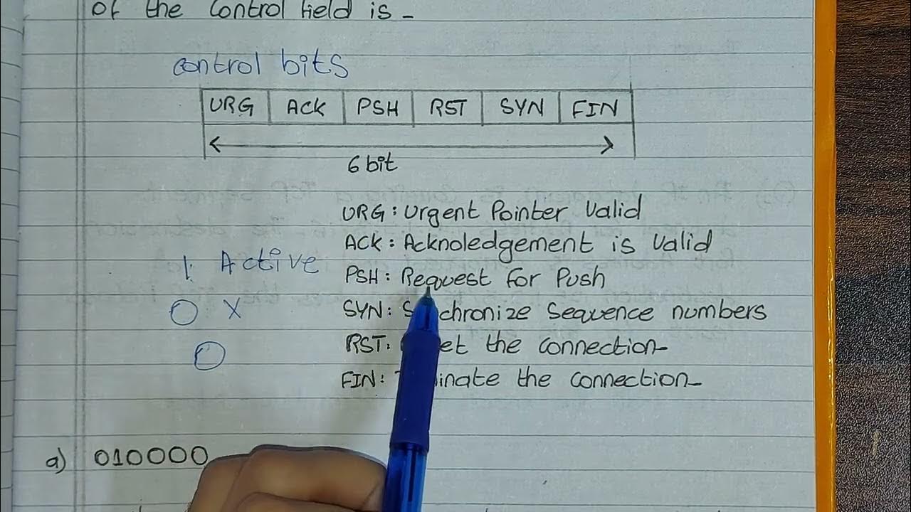 TCP header numerical solved #tcp #network #computerscience #computer - YouTube