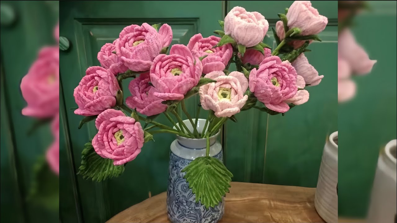 Cách làm hoa mao lương bằng kẽm nhung - hoa kẽm nhung - YouTube