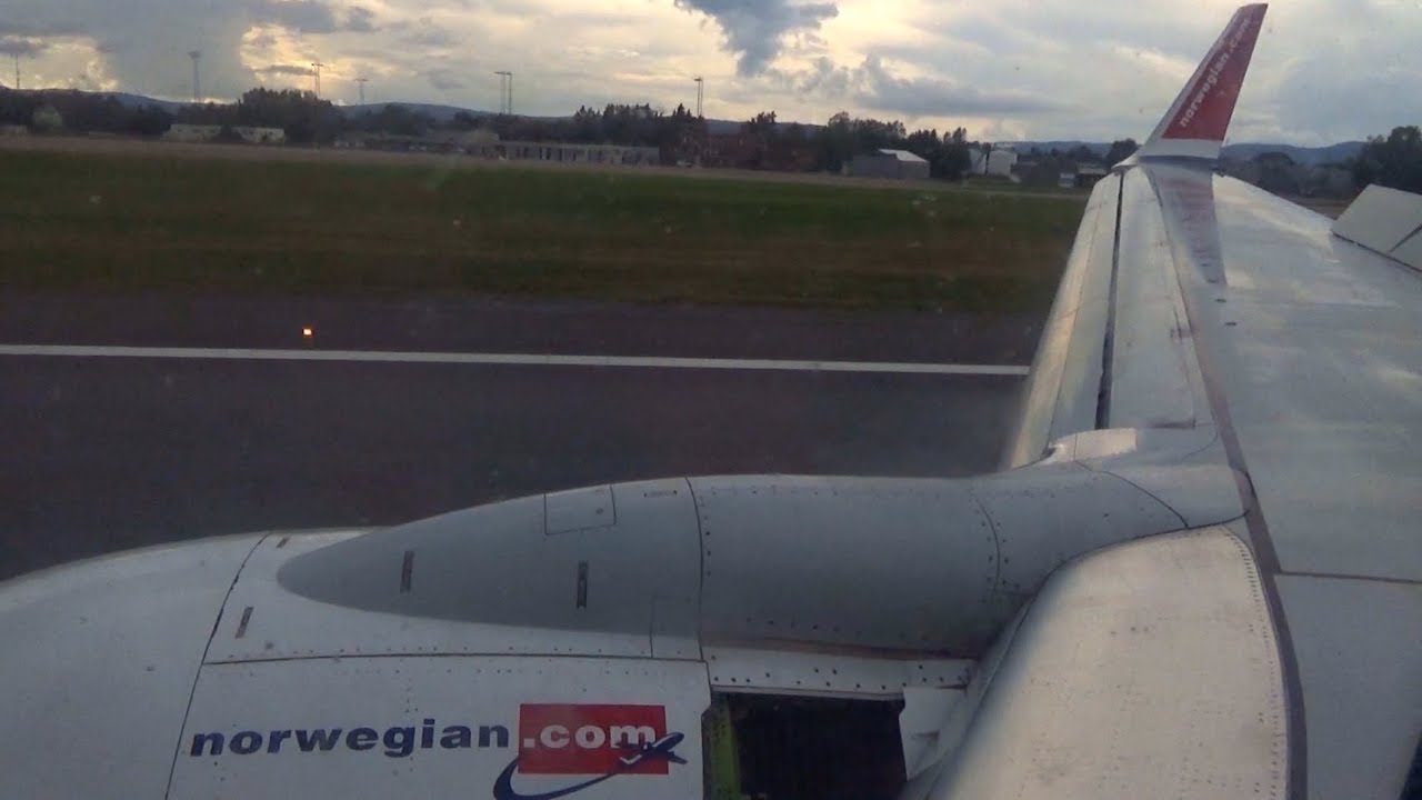 Landing Oslo Gardermoen | Norwegian B737-8JP(WL) LN-DYT - YouTube