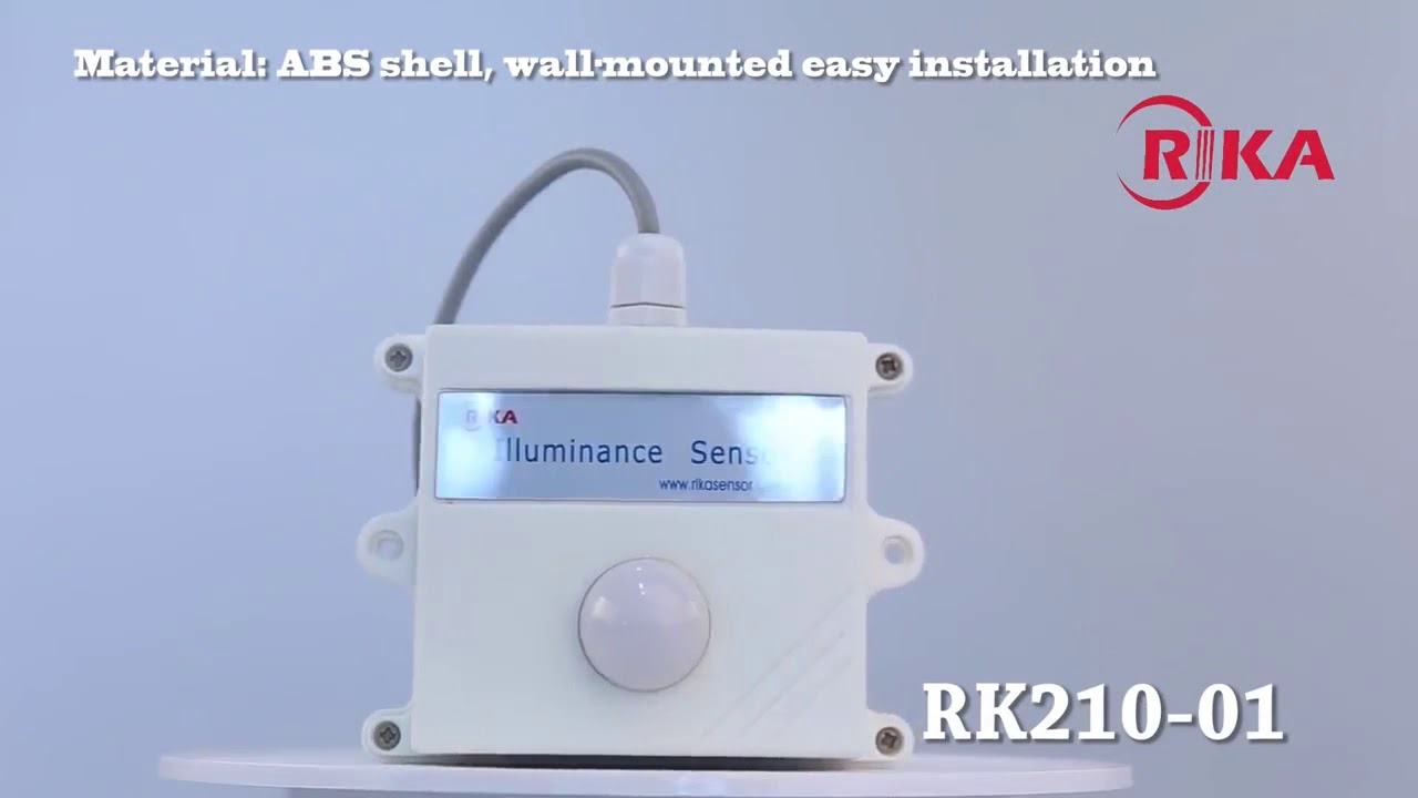 RK210-01 Illuminance Sensor for Greenhouse - YouTube