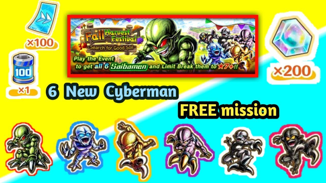 Dragon Ball Legend | 6 New Cyberman FREE mission | gameplay video ...