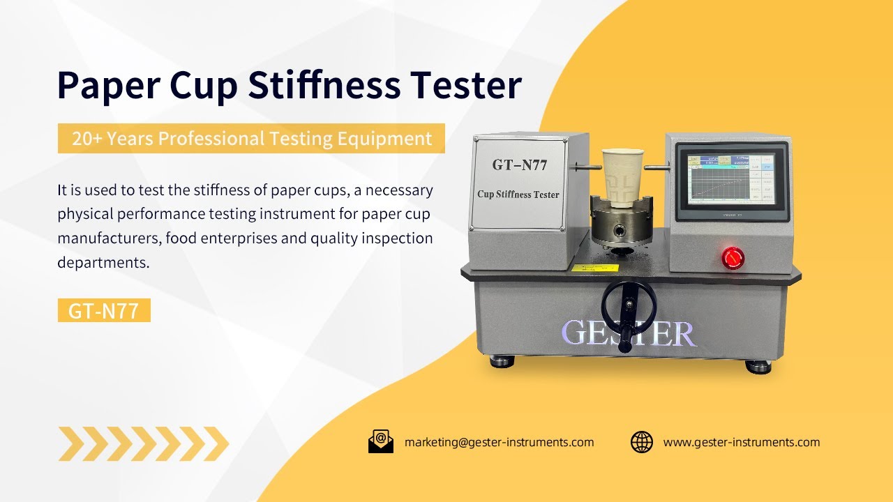 Paper Cup Stiffness Tester GT-N77 - YouTube
