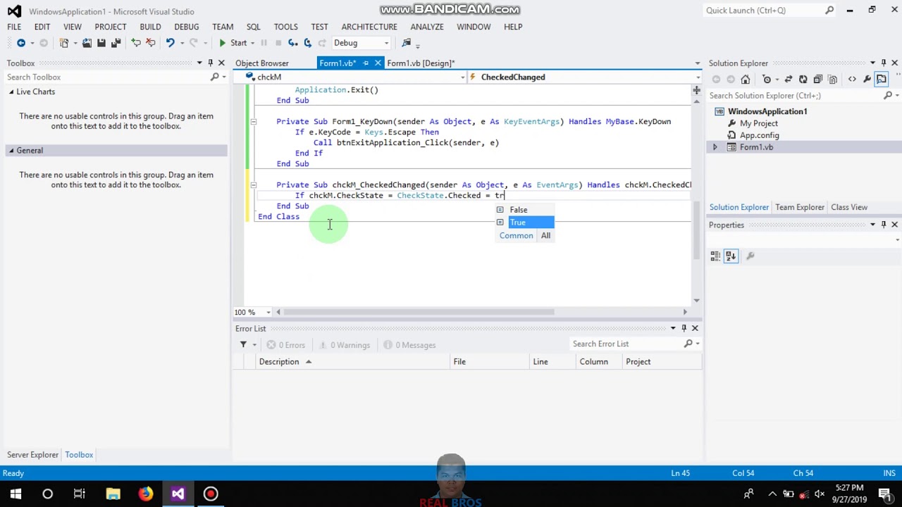 Vb net + MySQL Checkbox Checked State CheckedChanged Event - YouTube