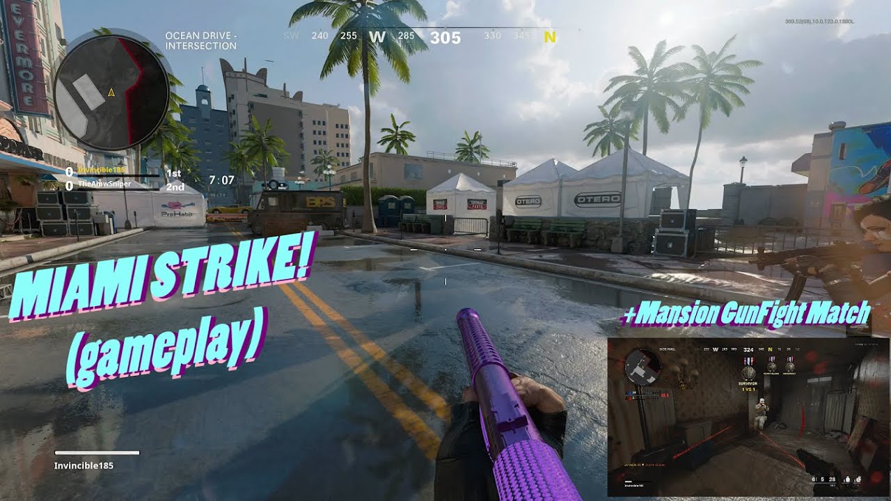 MIAMI STRIKE+MANSION GAMEPLAY (new maps) - YouTube