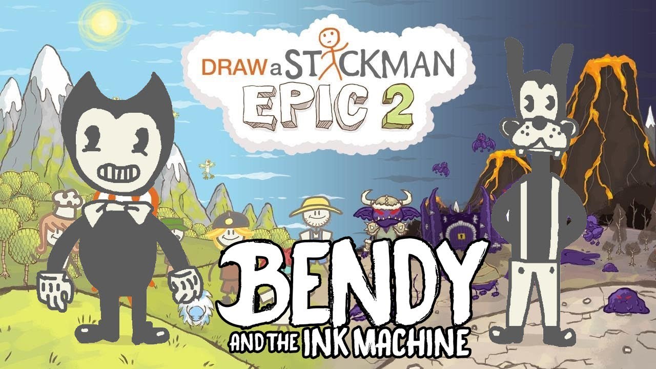 BENDY AND THE INK MACHINE 4 Draw a Stickman Epic 2 Gameplay - Bendy Is ...