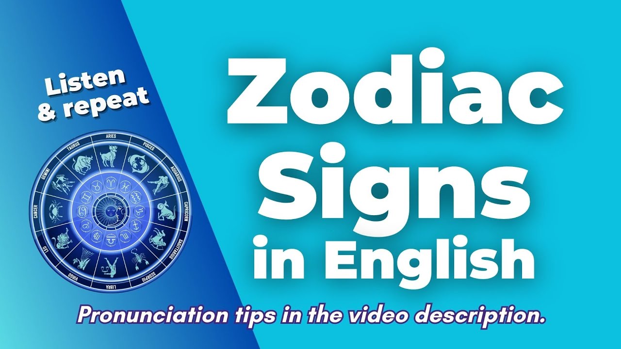 Zodiac Signs #englishpronunciationpractice #zodiacsigns #howtopronounce ...