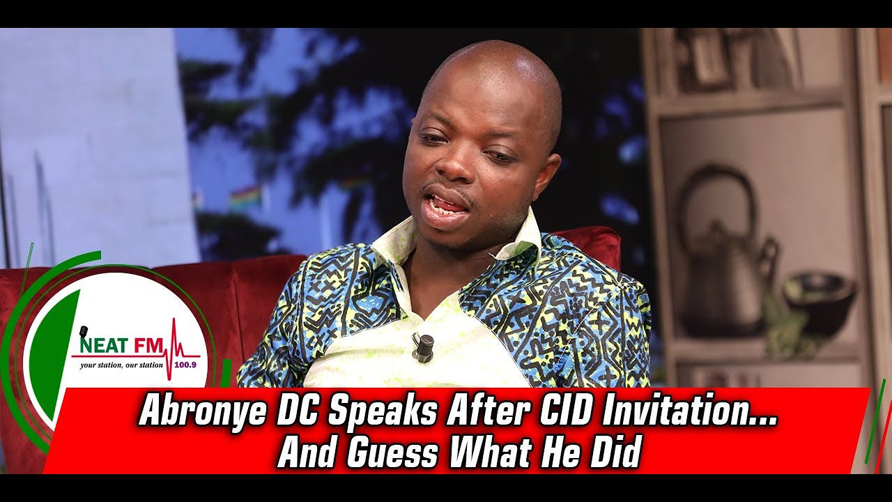 Abronye DC Speaks After CID Invitation...And Guess What He Did - YouTube