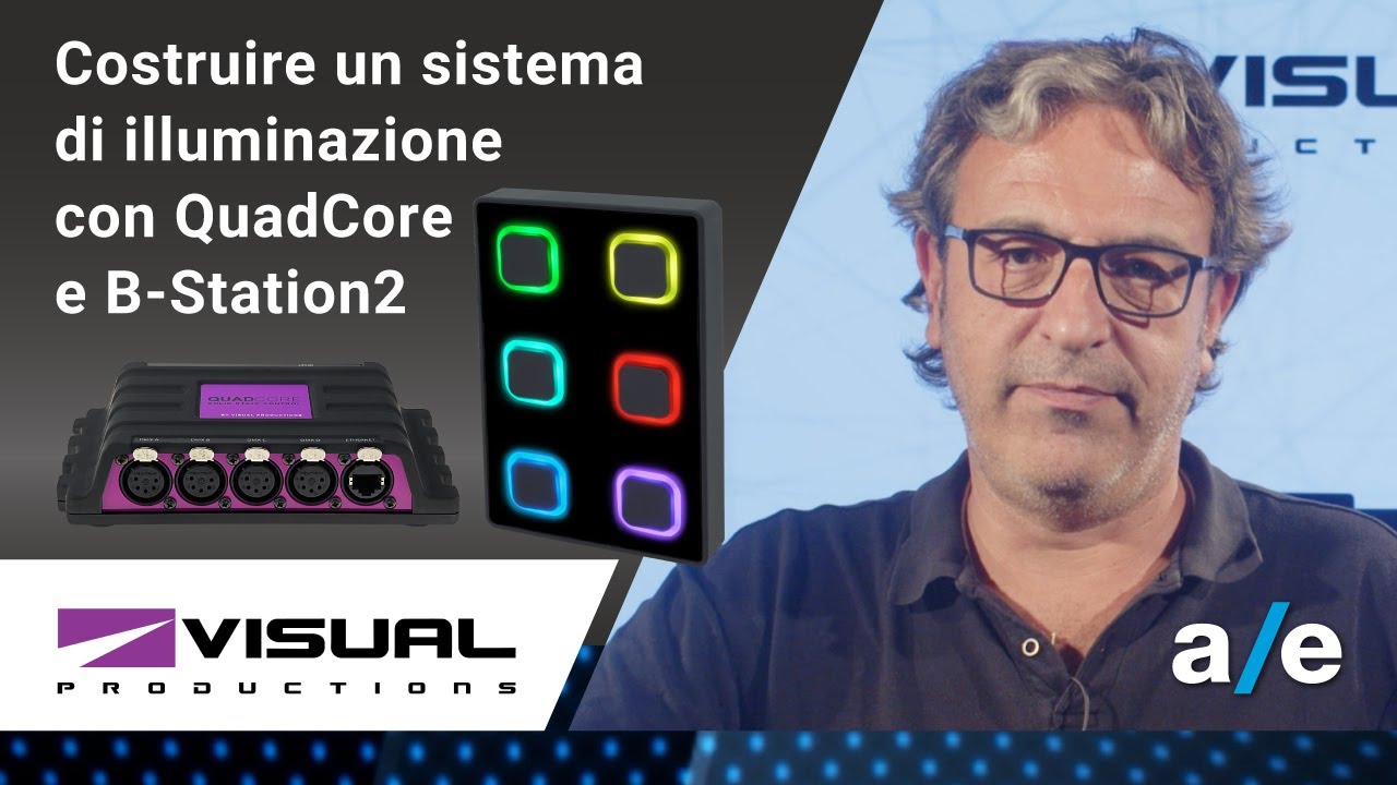 Visual Productions | Costruire un sistema di illuminazione con QuadCore e B-Station2 - YouTube