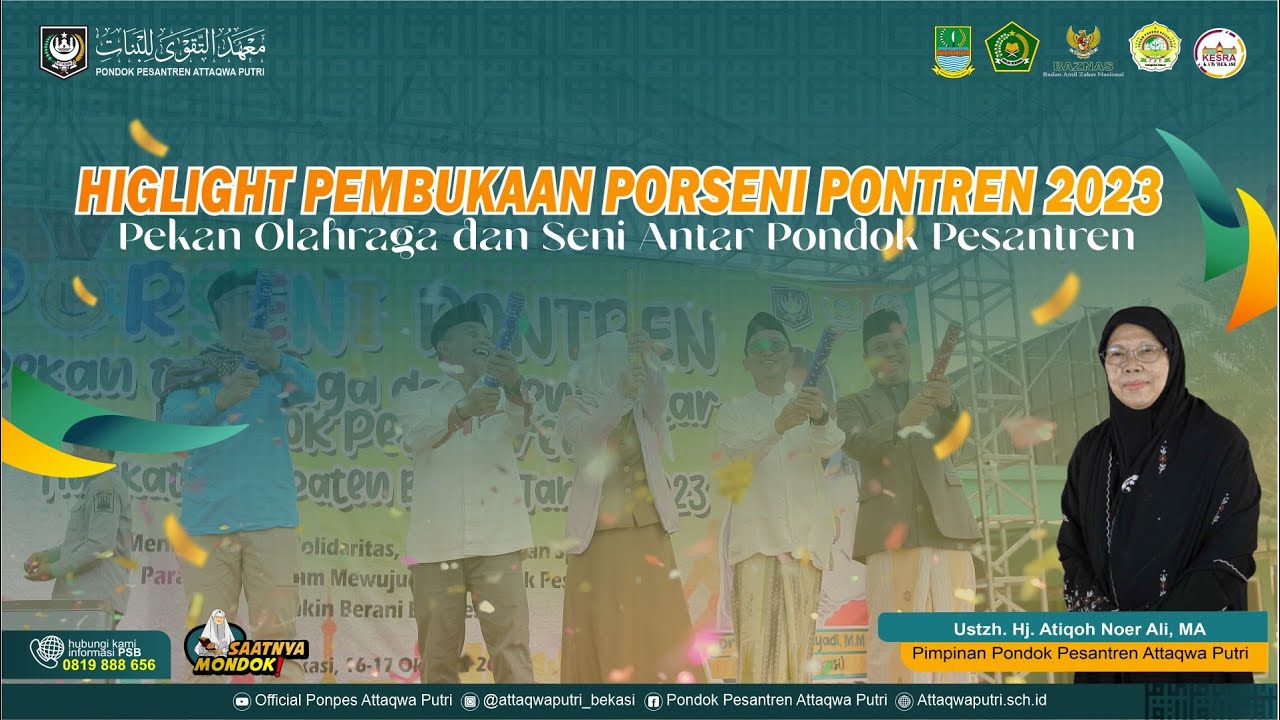 HIGHLIGHT PEMBUKAAN PORSENI PONTREN 2023 || PONDOK PESANTREN ATTAQWA ...