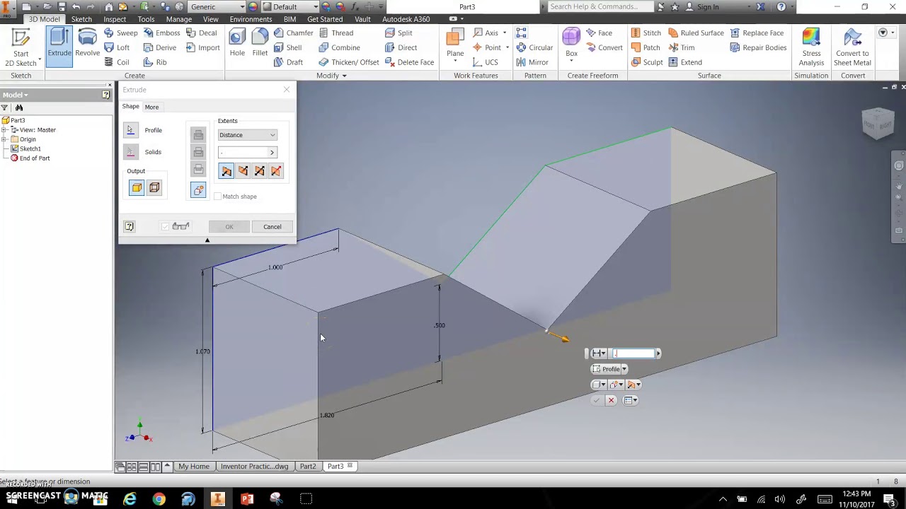 Inventor Practice Problem #3 - YouTube
