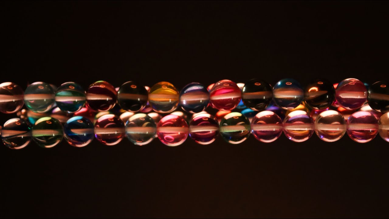 ASMR Glass Beads tapping | Jewelry sounds (No Talking) - YouTube