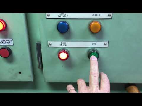 Shore power to ship power change over then synchronise both generators ...