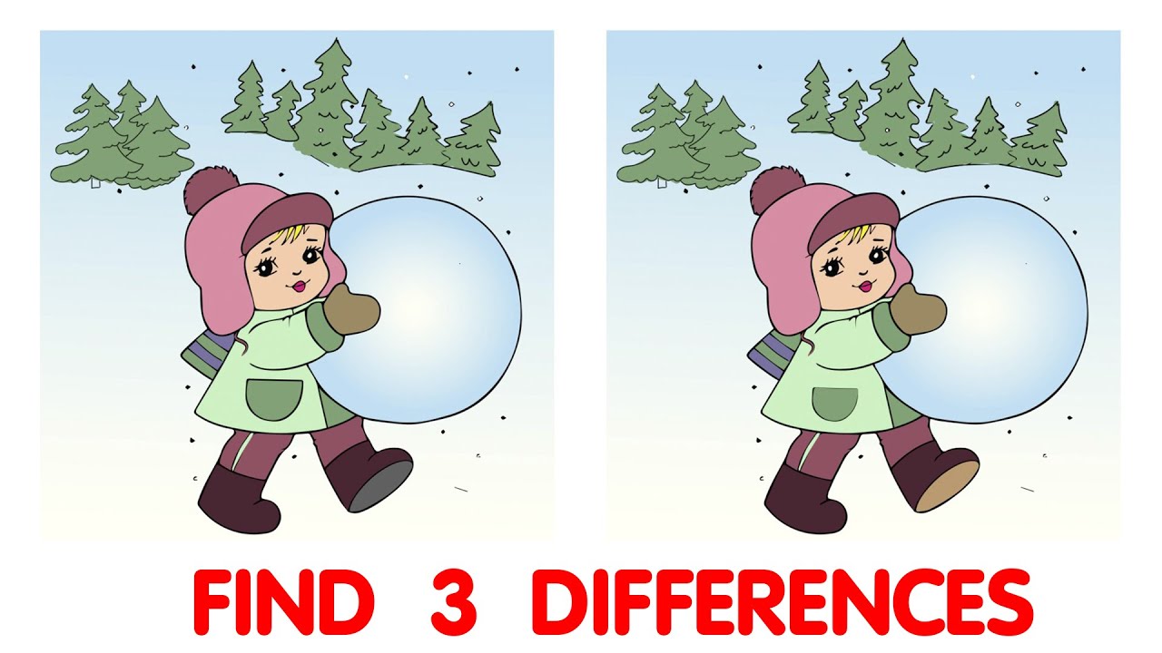🔴Find the differences for adults difficult with answers 💥FIND THREE ...
