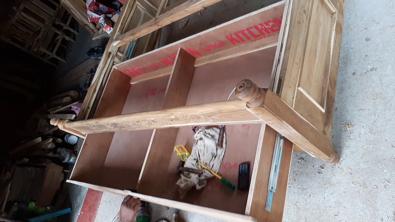 Doyar sistam box khat | drawer system wooden bed making | wooden box ...
