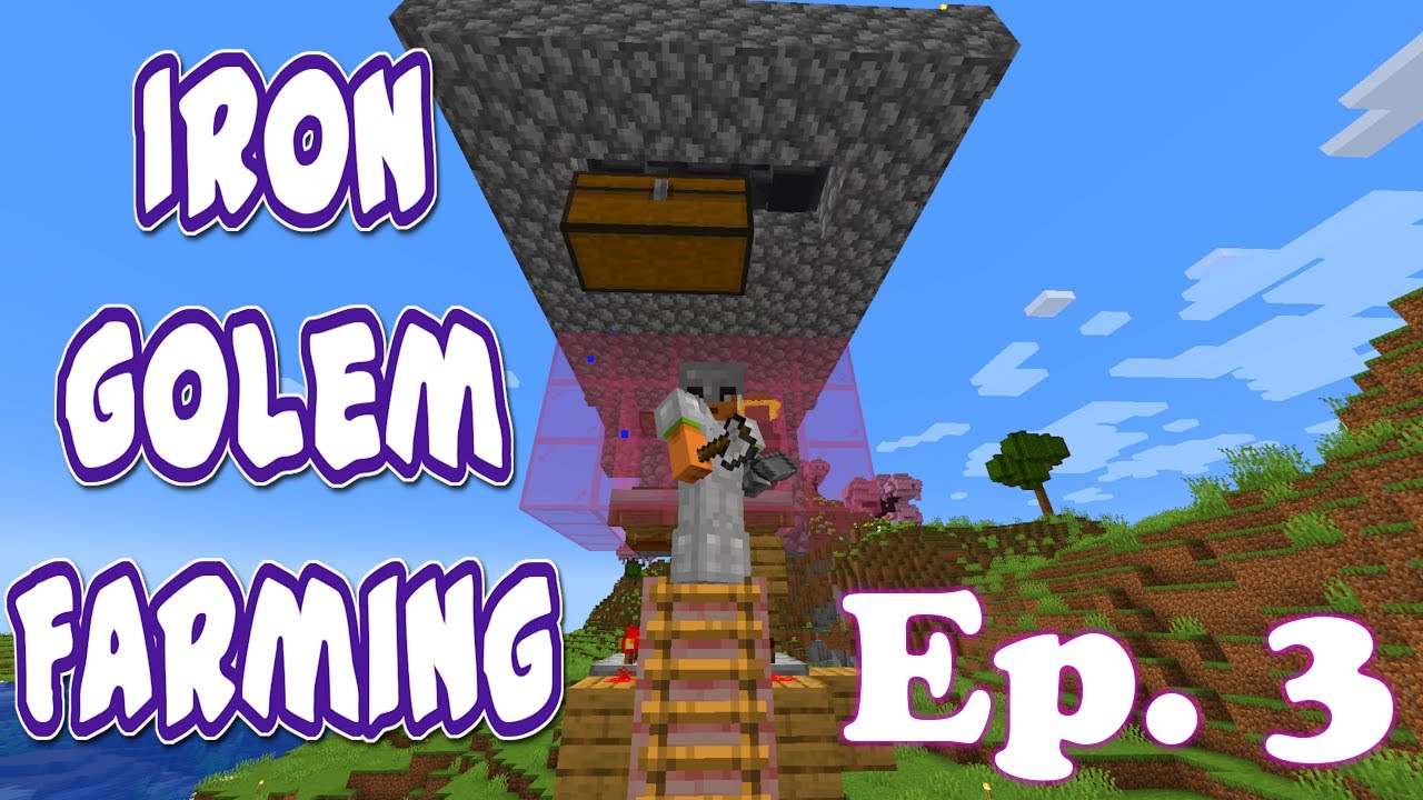 Beginning Iron Golem Farming In Hardcore Minecraft!!! - YouTube