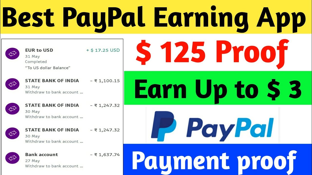 Top Paypal Cash Earning Apps Payment proof 2022 | PayPal Games For ...