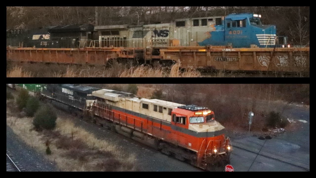 Norfolk Southern Morrisville Line With NS #8105 (Interstate) & #4001 ...