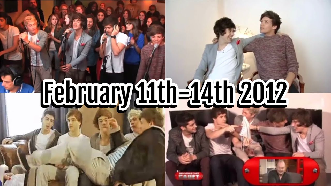 One Direction Timeline February 11th-14th 2012 - YouTube