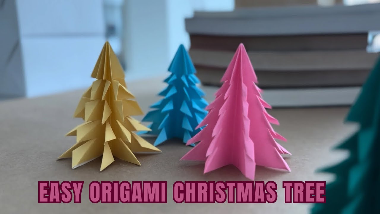 Easy Christmas Tree Origami Step By Step - YouTube