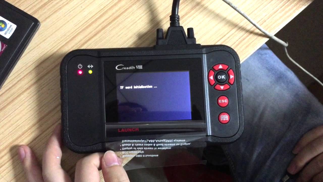 LAUNCH x431 Creader VIII Language setting - YouTube