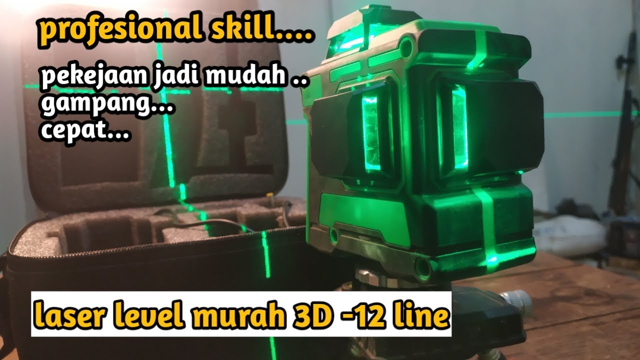 LASER LEVEL 3D - 12 LINE - YouTube