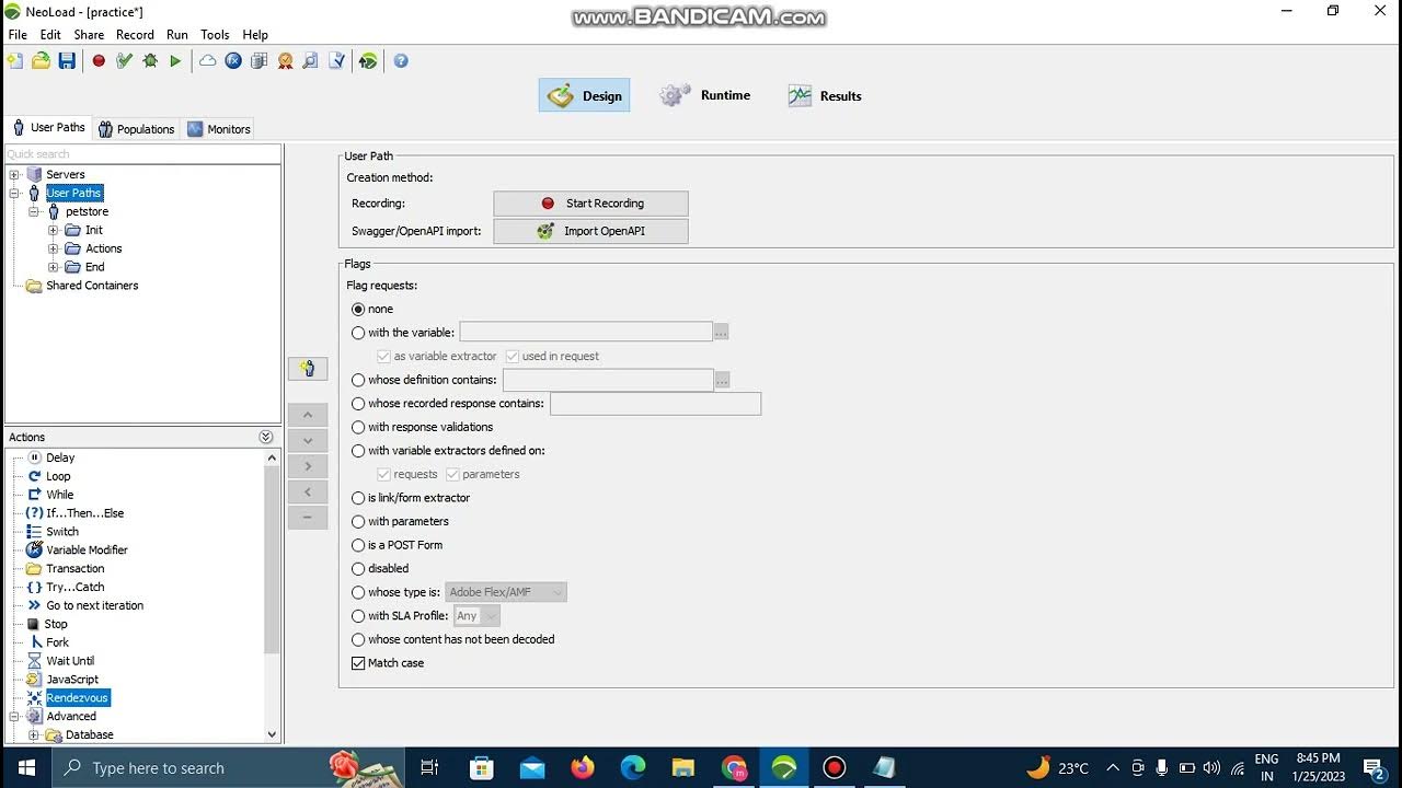 Important options in Runtime tab in Neoload tool. - YouTube