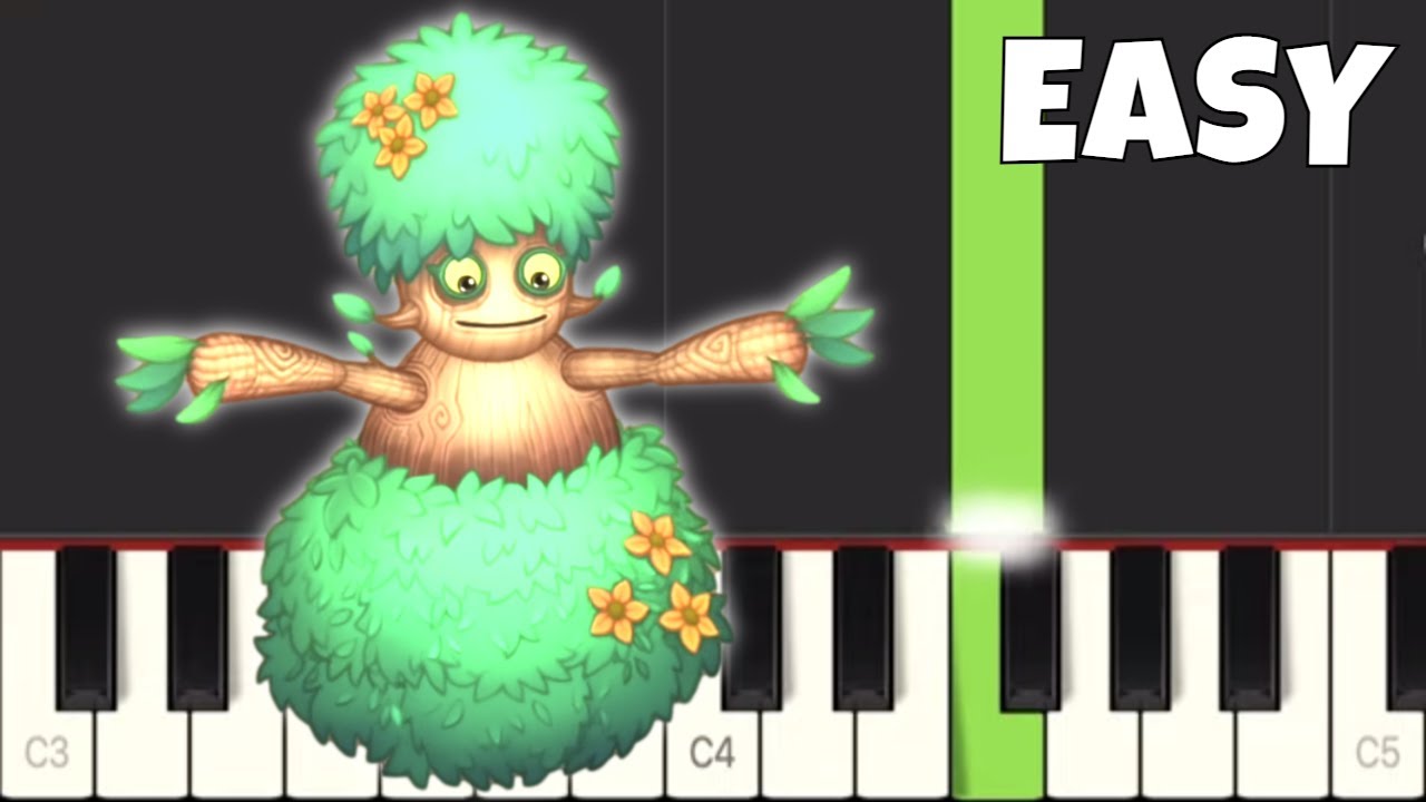Amber Island - EASY Piano Tutorial - My Singing Monsters - YouTube