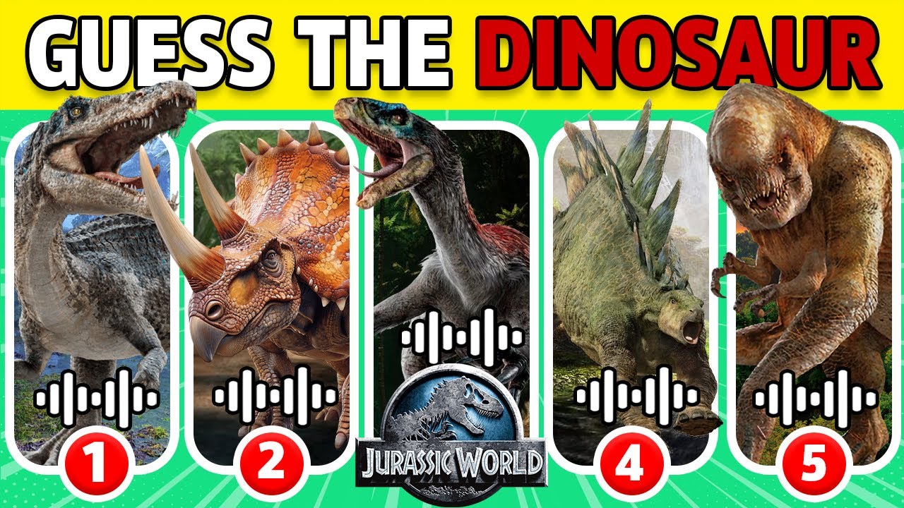Jurassic World: Guess The Dinosaur by Voice 🦖 | Rebirth Challenges Part ...