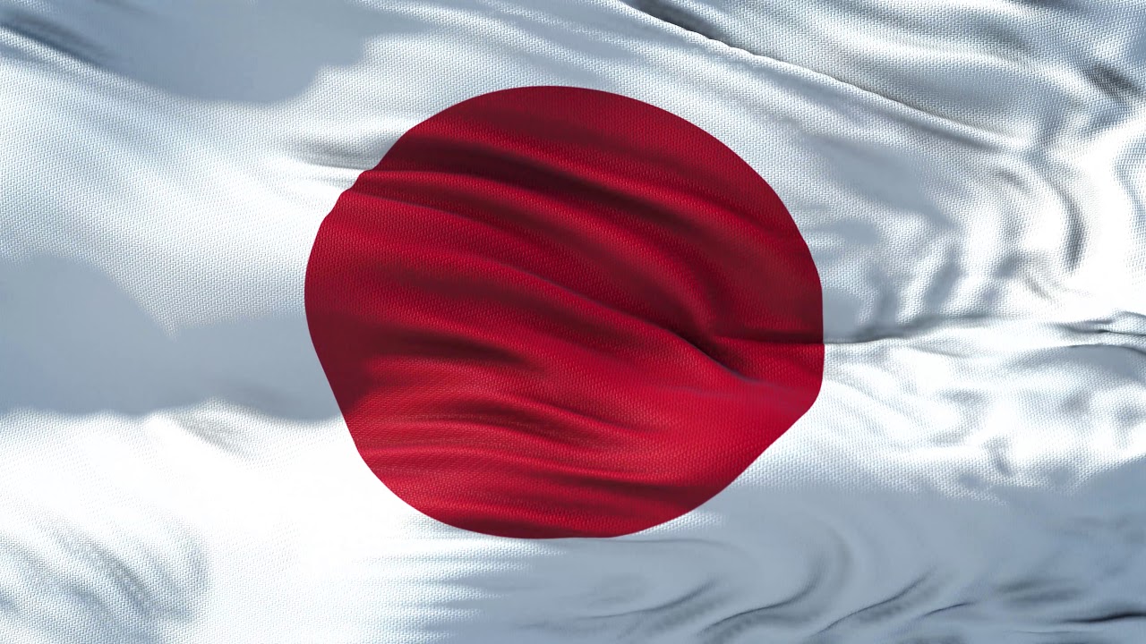 Japan Flag 5 Minutes Loop - FREE 4k Stock Footage - Realistic Japanese ...