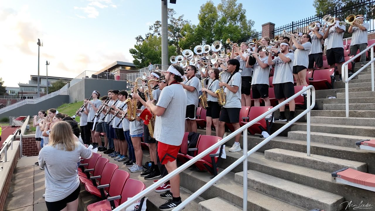 NC State Marching Band - Pep Band (2) playing National Anthem at Soccer ...