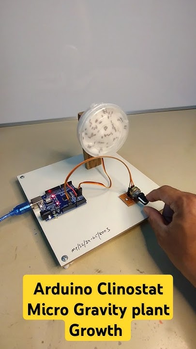 Grow plant in micro gravity using Arduino Clinostat #arduino #microgravity - YouTube