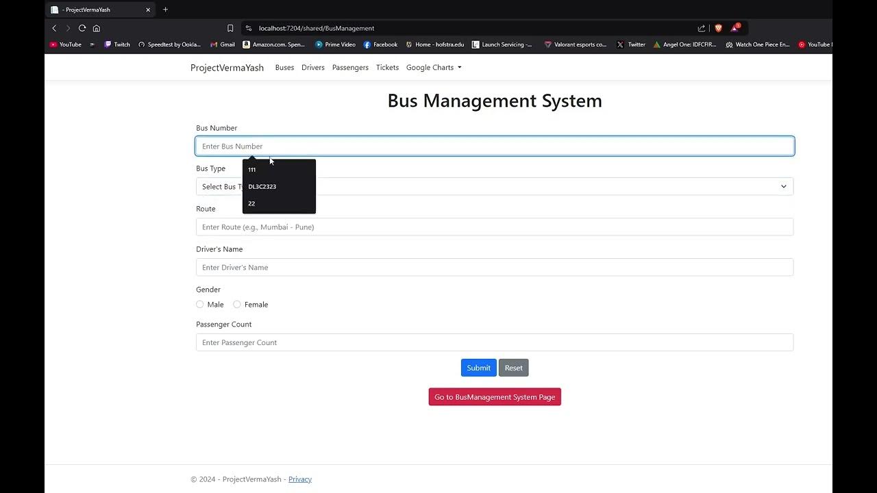 Web Development Project - YouTube