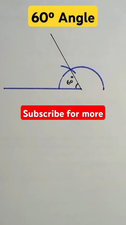 How to construct 60 degree angle using compass | 60 degree angle ...