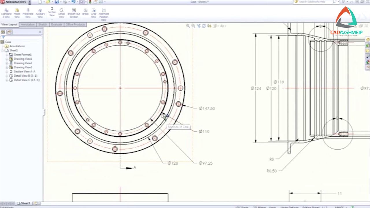 Acotaciones detalladas con SolidWorks - YouTube