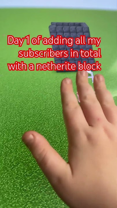 Day 1 of adding all my subscribers into a netherite block #makemefamous #minecraft # ...
