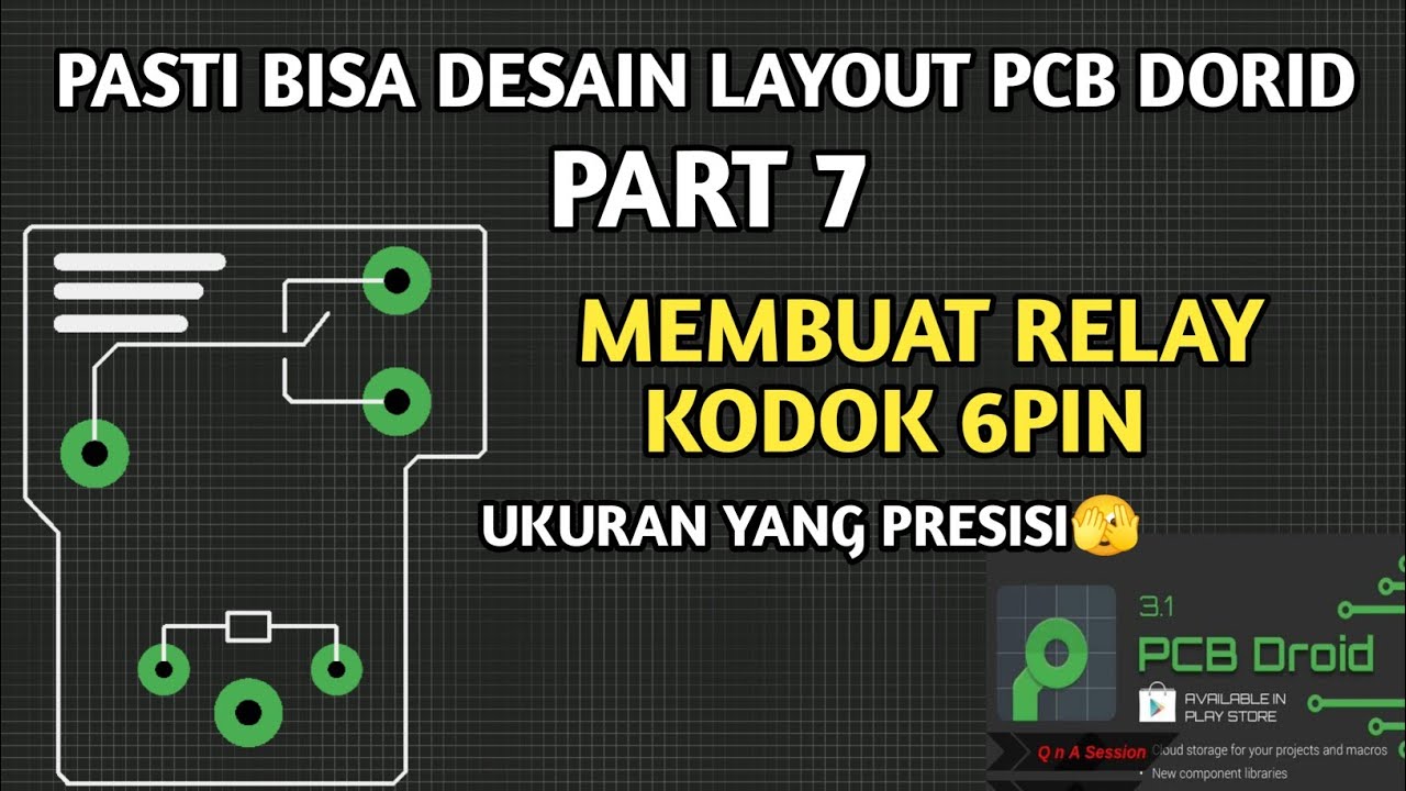 Desain pcb droid pemula part 7 - YouTube