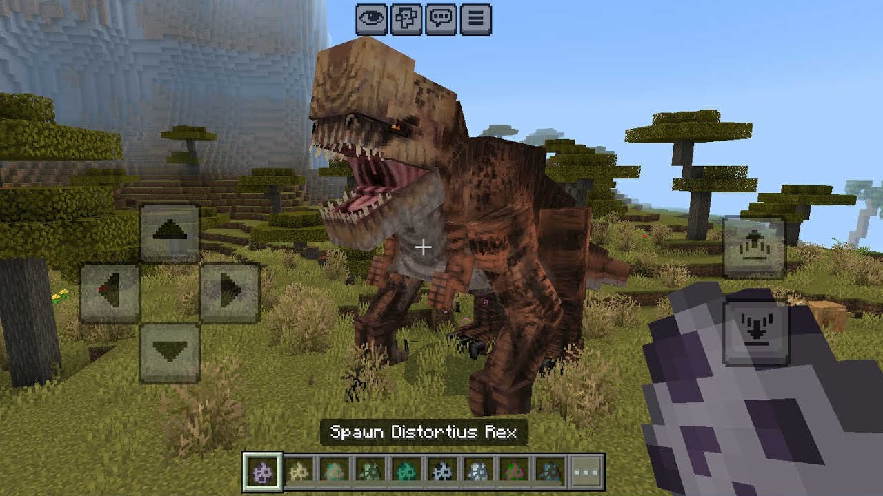The Lost Wild Dinosaur ADDON UPDATE in Minecraft PE - YouTube