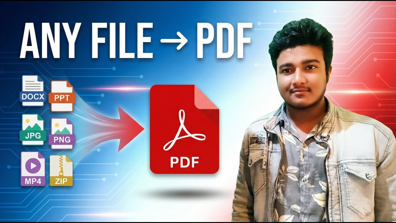 How to convert any file format to PDF easily and for free! - YouTube