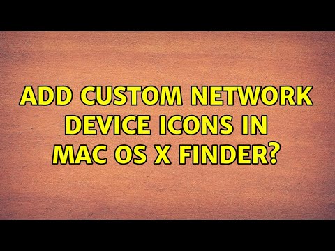 Add custom network device icons in Mac OS X Finder? (3 Solutions ...