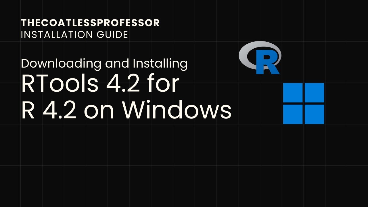 Downloading and Installing Rtools42 for R 4.2 on Windows - YouTube