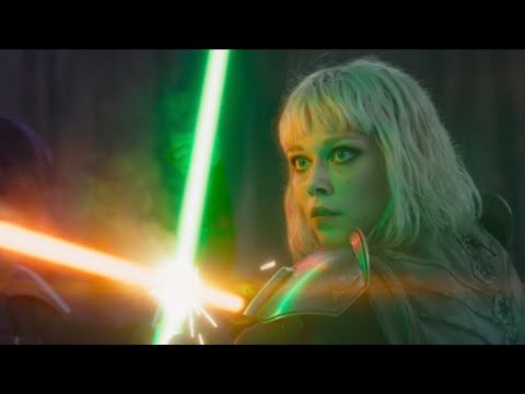 Shin Hati VS Sabine Ren Lightsaber Duel | Star Wars Ahsoka Series - YouTube