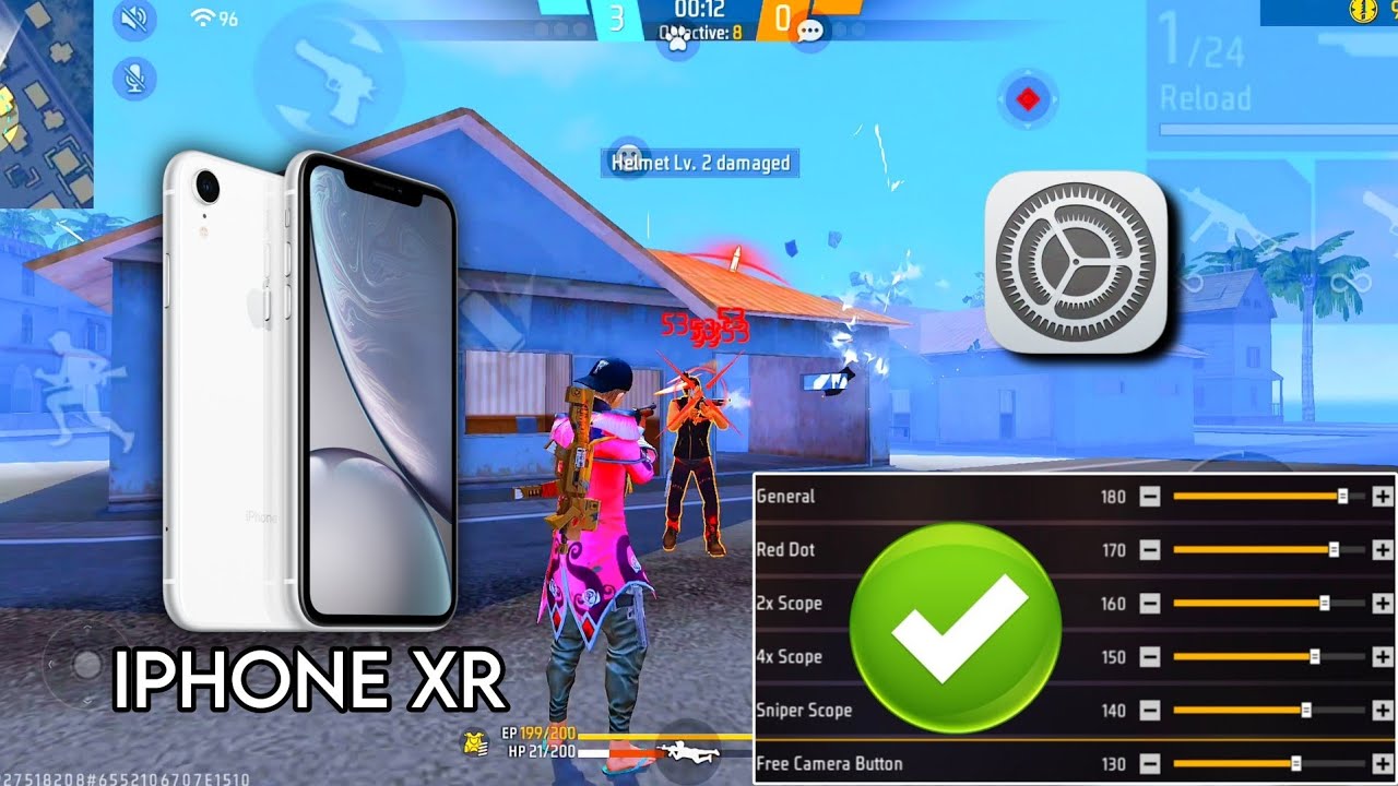 iPhone Xr free fire sensitivity setting ⚙️ | iPhone Xr free fire ...