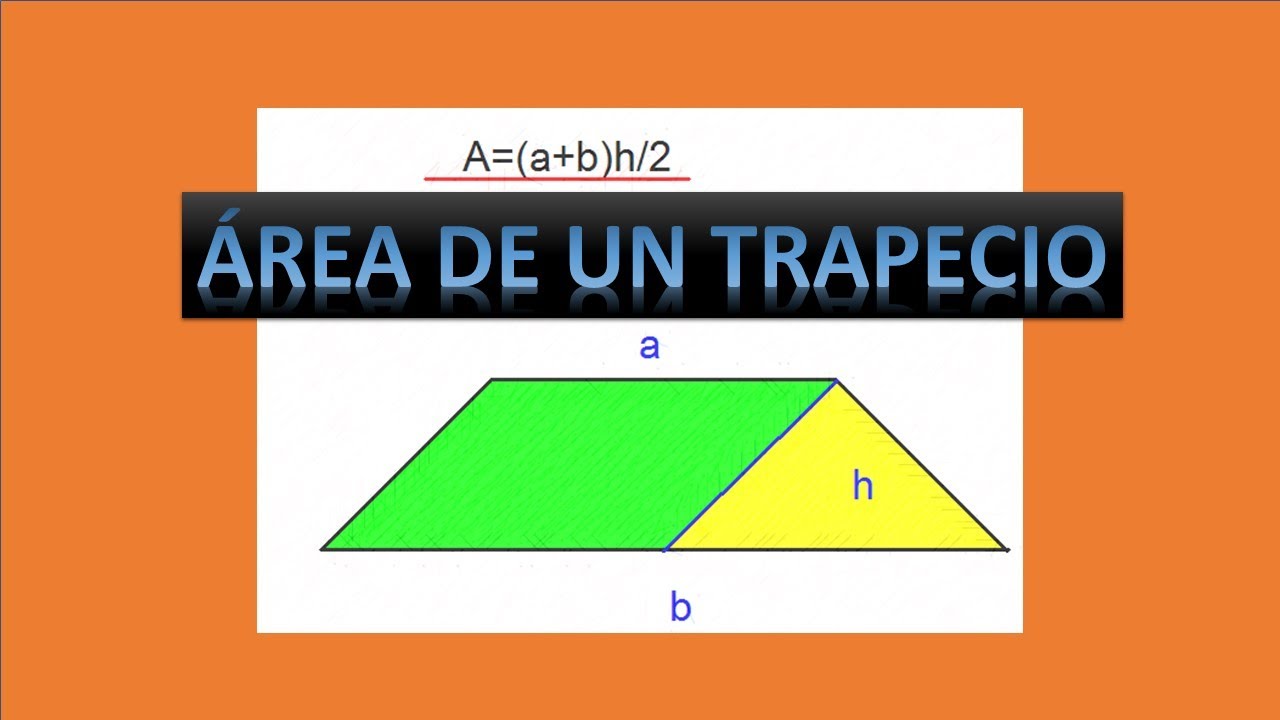 Cómo calcular el área de un trapecio - YouTube