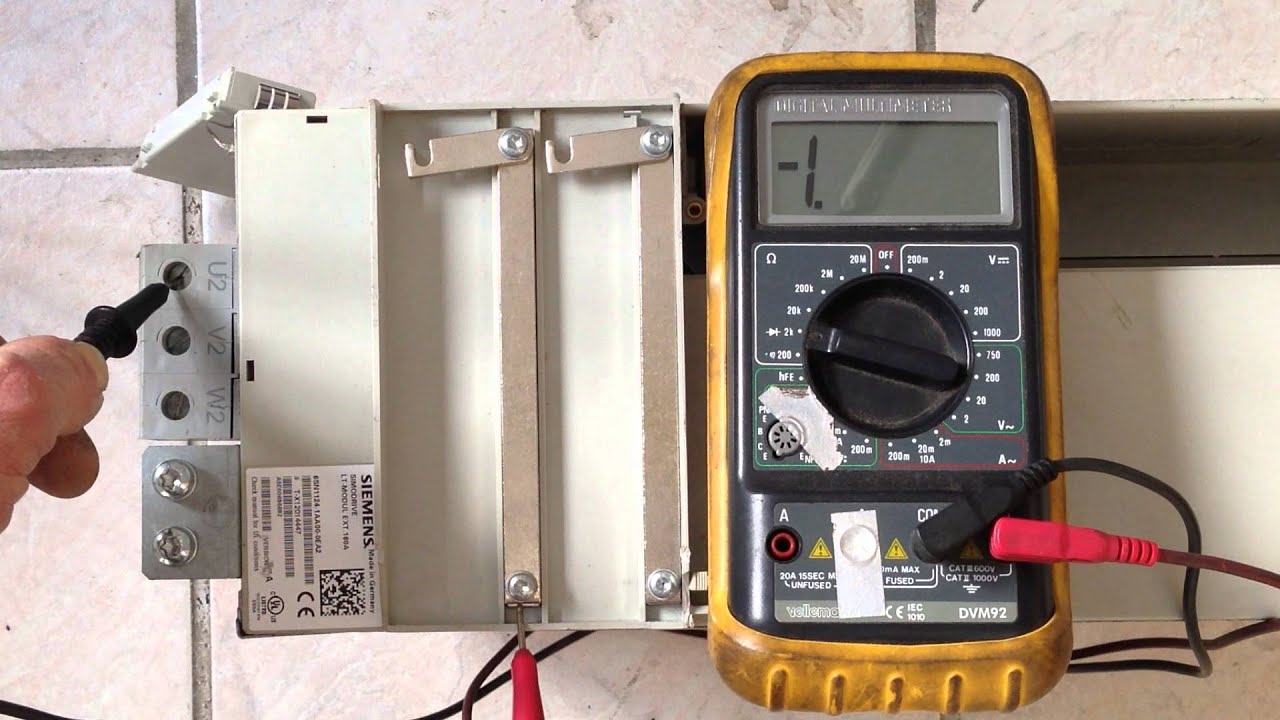 SIEMENS SIMODRIVE LT-MODUL CHECKING output axis power block section in ...