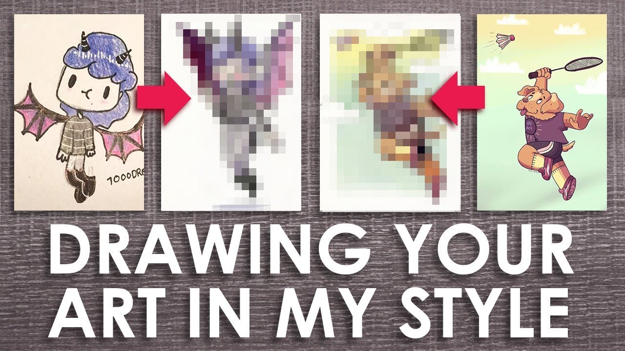 Drawing YOUR Art In MY Style - #DrawThisInYourStyle 2 - YouTube