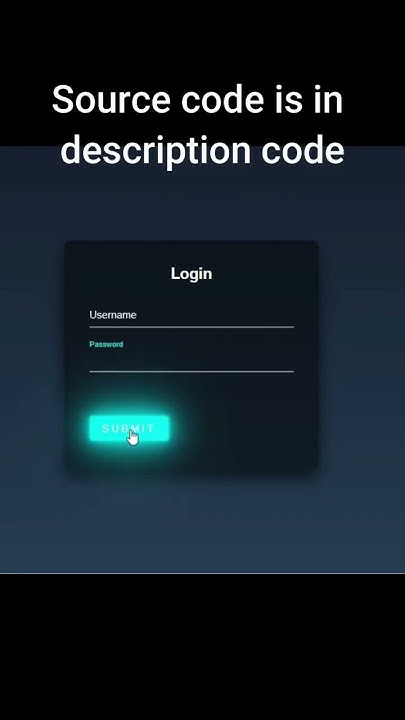 Login Form With Floating Placeholder Html Css Shorts Viral Trending Codewithharry Coding