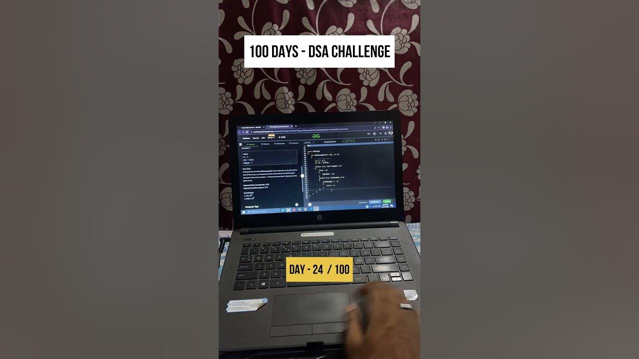 Day 24 Of My Dsa Challenge 🚀📚 Codingchallenge Challenge Laptop Scratchcoding Pc Codechalle