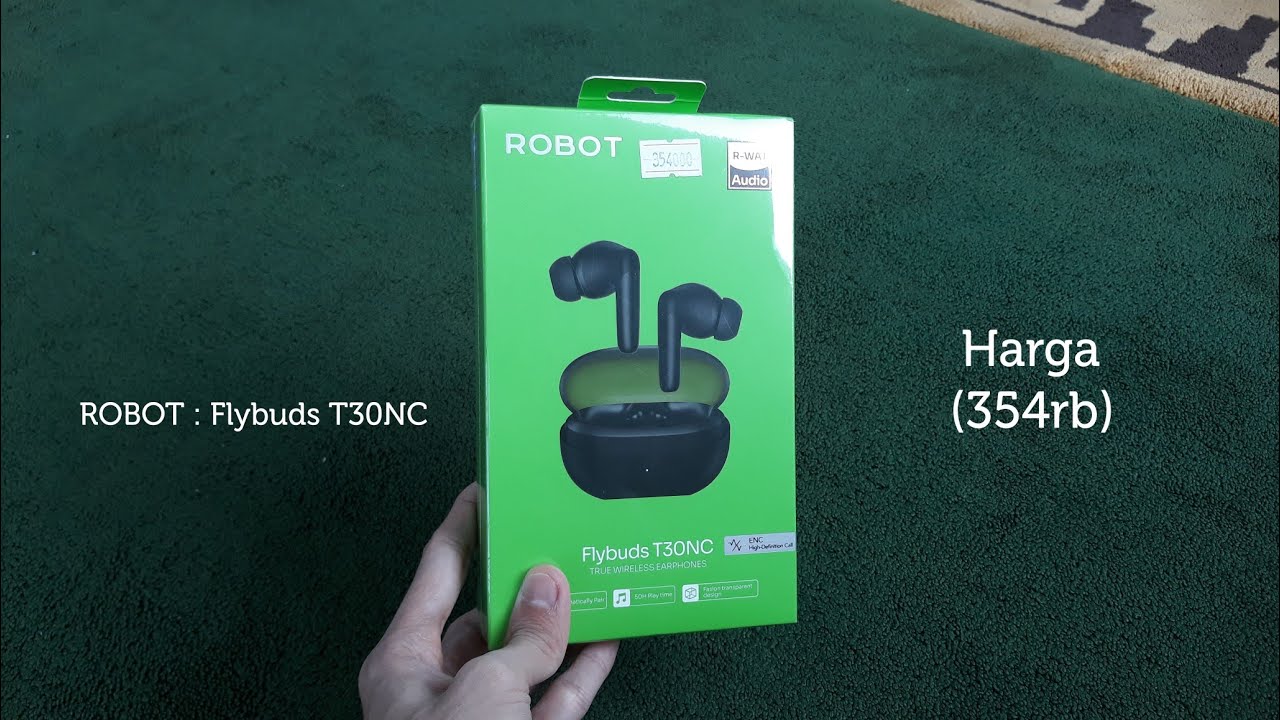 Harga 354rb @wookindonesia | (ROBOT Flybuds : T30NC) | (TRUE WIRELESS ...