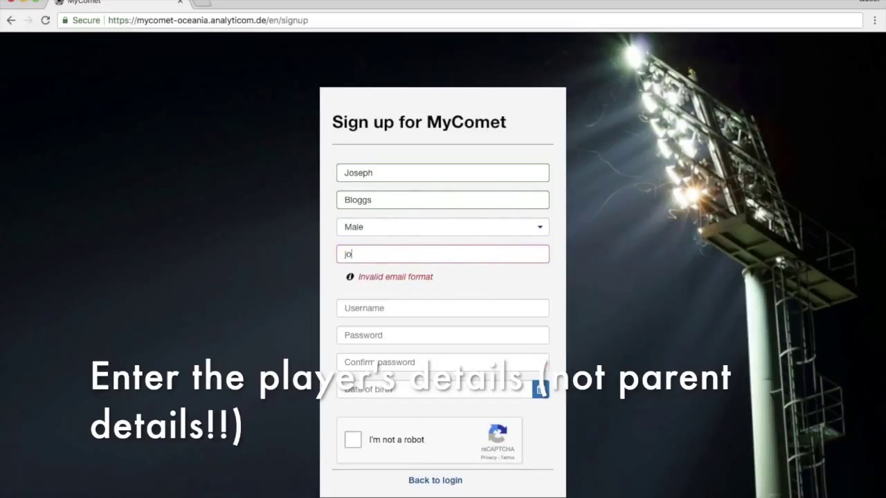 MyComet Signup - YouTube