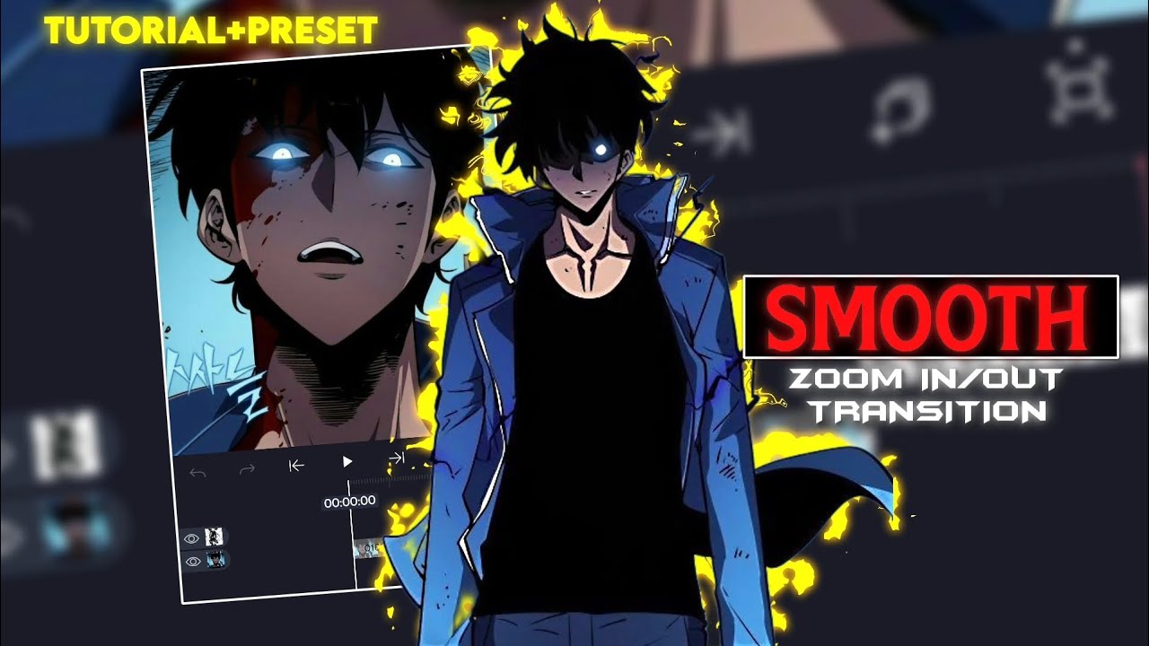 smooth zoom in/out transition tutorial in alight motion + preset | zoom in/out transition preset ...